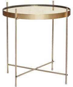 Hübsch Odkládací stolek REFLECT ø43 cm mosaz 930404