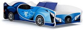 Dětská postel auto 160x80 cm s matrací 23