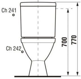 Jika Lyra Plus Kombi klozet H8263860002421