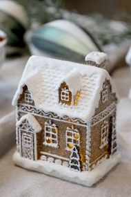 Perníková chaloupka se světýlky Gingerbread Noël LED - 8*6*10 cm
