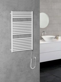 Aqualine Aqualine, TONDI-E elektrické topné těleso, rovné, 600x970 mm, 400W, bílá, DE460T