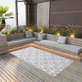 vidaXL Venkovní koberec ARAKIL 190 x 290 cm PP [317001] Barva: Bílá a černá
