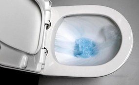 Sapho, PACO RIMLESS WC kombi mísa s nádržkou včetně splachovací soupravy, spodní/zadní, PC1012WR