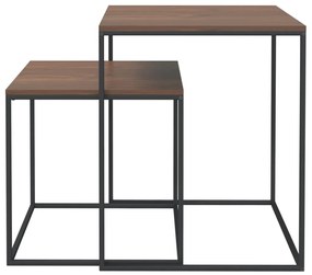 Set konferenčních stolků 2 ks kompozitní dřevo a kov - Default Title