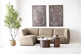 Kulatý odkládací stolek s keramickou deskou ø 45 cm Delphi – House Nordic