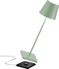 Stolní lampa Poldina 38 cm šalvějová
