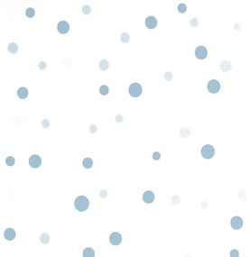 Modro-bílá  vliesová tapeta s puntíky, 137-2, Sambori, ICH Wallcoverings