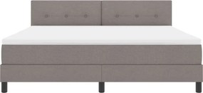 Postel s boxspringem s čelo Taupe 180 x 200 cm textil 3338710
