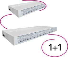 Matrace, set 2 ks, 18 cm, 80x200 cm, TASTI