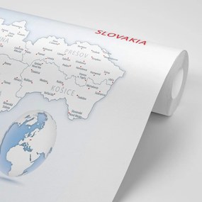 Samolepiaca tapeta mapa Slovenskej republiky