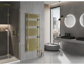 Mexen Hades, elektrické topné těleso 1500 x 600 mm, 600 W, zlatá lesklá, W104-1500-600-2600-50
