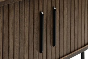 Designový TV stolek Vasiliy 120 cm kouřový dub