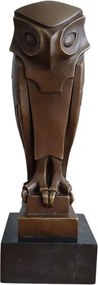 Sova – bronzová socha sovy – Art Deco, Johan Coenraad Altorf
