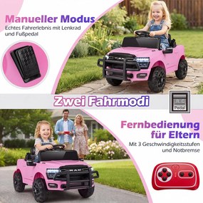 Costway 12 V dětské elektrické autíčko RAM 3500 s 2 25 W motory