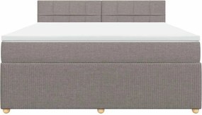 Box spring postel s matrací taupe 180x200 cm textil 3289839