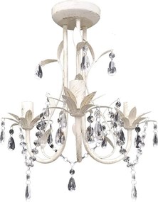 Elegantní, křišťálový lustr bílý 240686