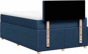 Box spring postel s matrací modrá 120x200 cm textil 3287443