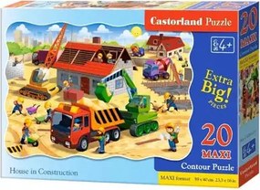Castorland Stavba domu MAXI / 20 dílků / od 4 let