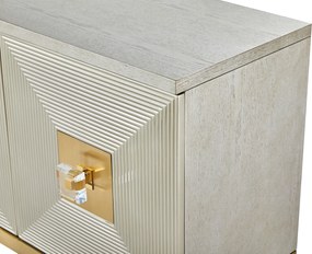 Komoda Stilig ST363 100 cm šampaňská/zlatá