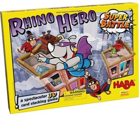 Haba Společenská hra pro děti Rhino Hero Super Bitva