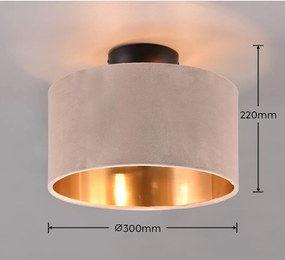 Černo-béžové stropní svítidlo ø 30 cm Julieta – Trio