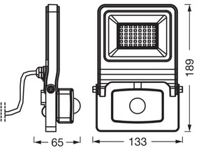 Osram - LED Reflektor se senzorem ENDURA LED/30W/230V 3000K IP44