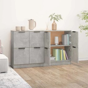 Příborníky 2 ks betonově šedé 60 x 30 x 70 cm kompozitní dřevo 3115807
