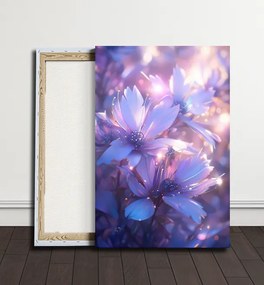 Obraz - Květy v modrém závoji