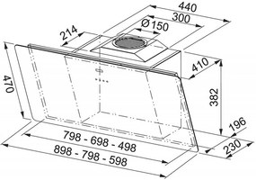 Franke Smart FSMA 805 BK Odsavač par, černá 110.0377.735