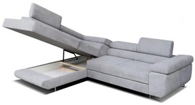 ANTEX MALIBU rozkládací sedací souprava s úložným prostorem šedá 277 x 70 - 89 x 203 cm