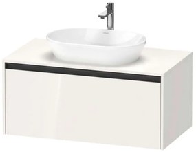Duravit Ketho.2 - Umyvadlová skříňka s výřezem 46x100x55 cm, 1 zásuvka, lesklá bílá K24886022220000