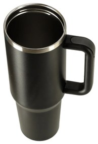 Creative Corner Termohrnek s brčkem a uchem termoska 1200ml černý