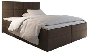 Expedo Čalouněná postel boxspring LENY, 180x200, sawana 25 + topper