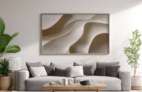Písečné vlny - obraz - Minimalistická abstrakce v přírodních tónech 69A - 70 x 100 cm - 1 149 Kč