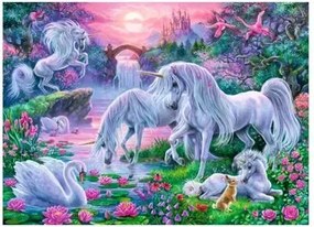 Ravensburger - Puzzle - Jednorožci při západu slunce / 150 dílků / od