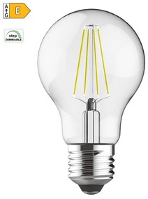 Diolamp LED Filament žárovka A60 čirá 8W/230V/E27/2700K/920Lm/360°/Step Dim