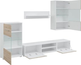 5dílná TV stolky s LED osvětlením dub sonoma kompozit 3324231