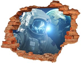 Wallmuralia Foto fotografie díra na zeď Kosmonaut 90x70 cm