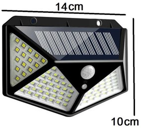 Bezdrátové venkovní 100x LED světlo se senzorem pohybu