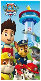 BAVLNĚNÝ RUČNÍK PAW PATROL 70X140 CM VZOROVANÁ