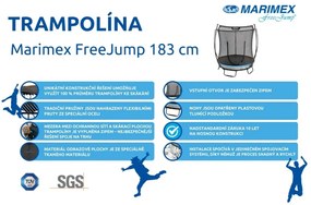 Trampolína bezpružinová Marimex Free Jump183 cm
