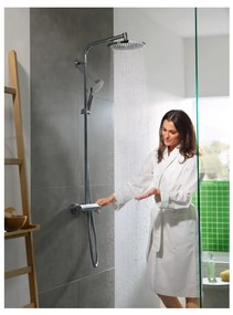Hansgrohe Crometta S - Showerpipe 240 1jet EcoSmart 9 l/min s termostatem, chrom, HAN-27268000