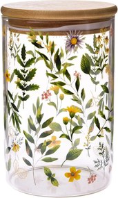 Skleněná dóza na potraviny Wildflowers – Dakls