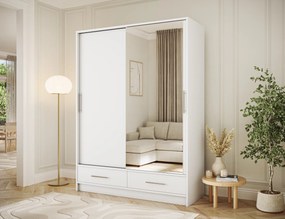 Estantte II 150 Biały z lustrem