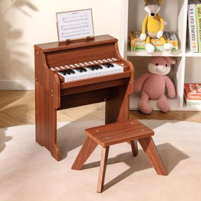 Costway 25 Keys Mini Digital Piano se stoličkou Dětské piano