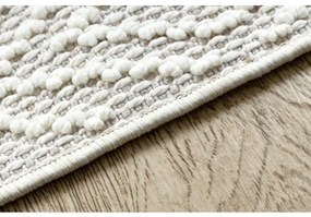 koberec NANO EN14A Diamanty, smyčkový, plošně tkaný bílá velikost 160x220 cm | krásné koberce cz