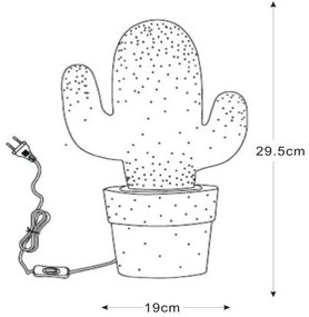 Lucide 13513/01/31 - Stolní lampa CACTUS 1xE14/40W/230V bílá