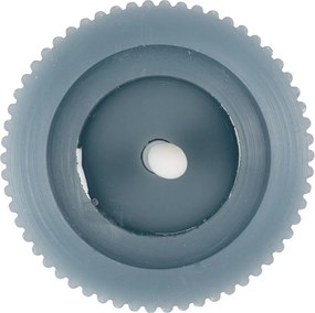 Modrá válcová svíčka s vroubkováním Led Candle - Ø 8*13 cm / 2*AA