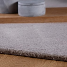 Obsession, Kusový koberec Cha Cha 535 taupe kruh, 80x80 (průměr) kruh, hnědá, ložnice