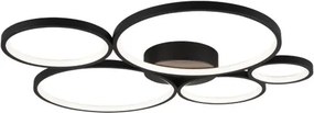 Přisazené LED svítidlo TRIO RONDO 49W 3000K matná černá 3-fázové stmívání 622610532